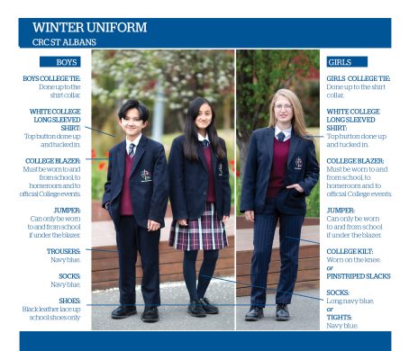 College Uniform – CRC St Albans